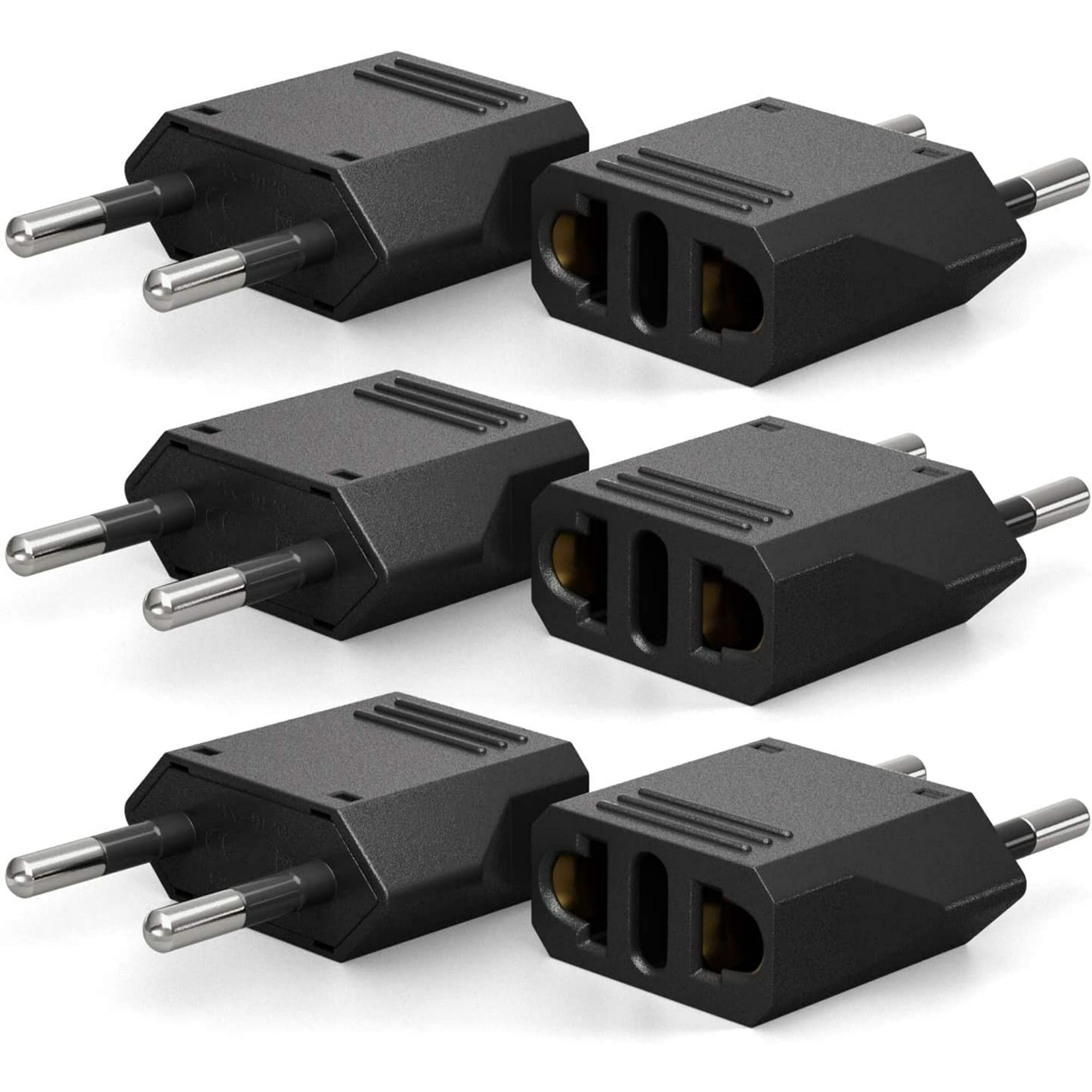 Click here for Electrox 6 Pack Of Us/Ca To European Plug Adapter... prices