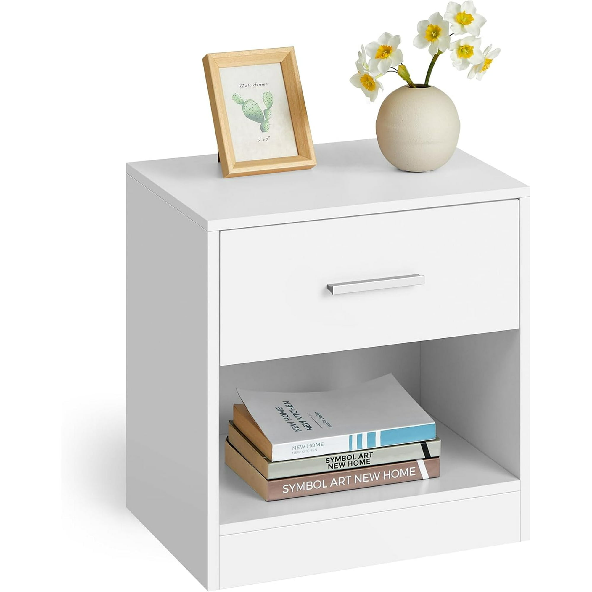 Click here for Unbranded Nightstand  Side Table With Drawer And S... prices