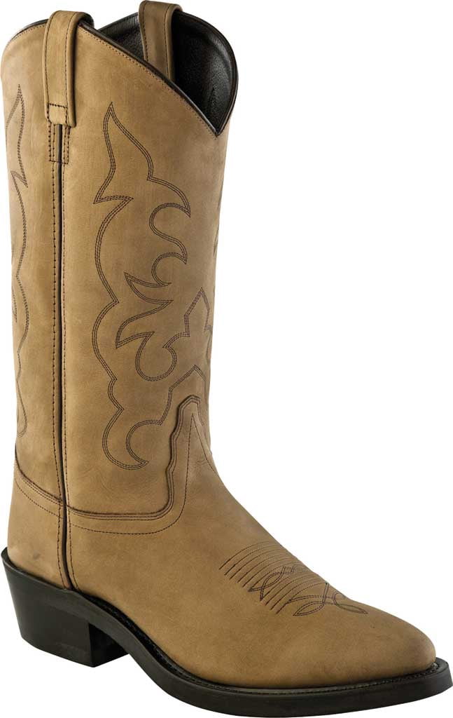 Old West Men's Narrow Round Toe Cowboy Work Boots - Walmart.com