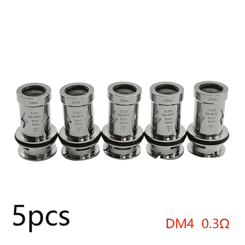 Buy 5Pcs Replacement Coil Head TPP Pod Coil DM4 0.3Ohm for VOOPOO Drag ...