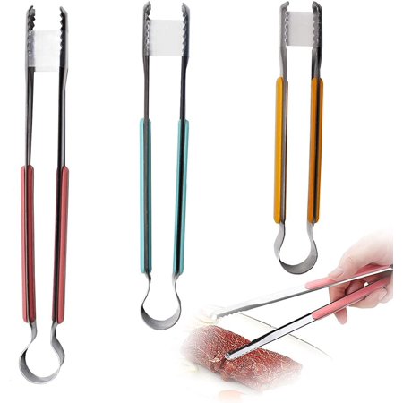 3 pieces stainless kitchen tongs, cooking tongs, heat-resistant food ...