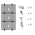 Homena 1 Set Solar Panel PV Profile Alu Mounting Rail Flat Roof Metal ...