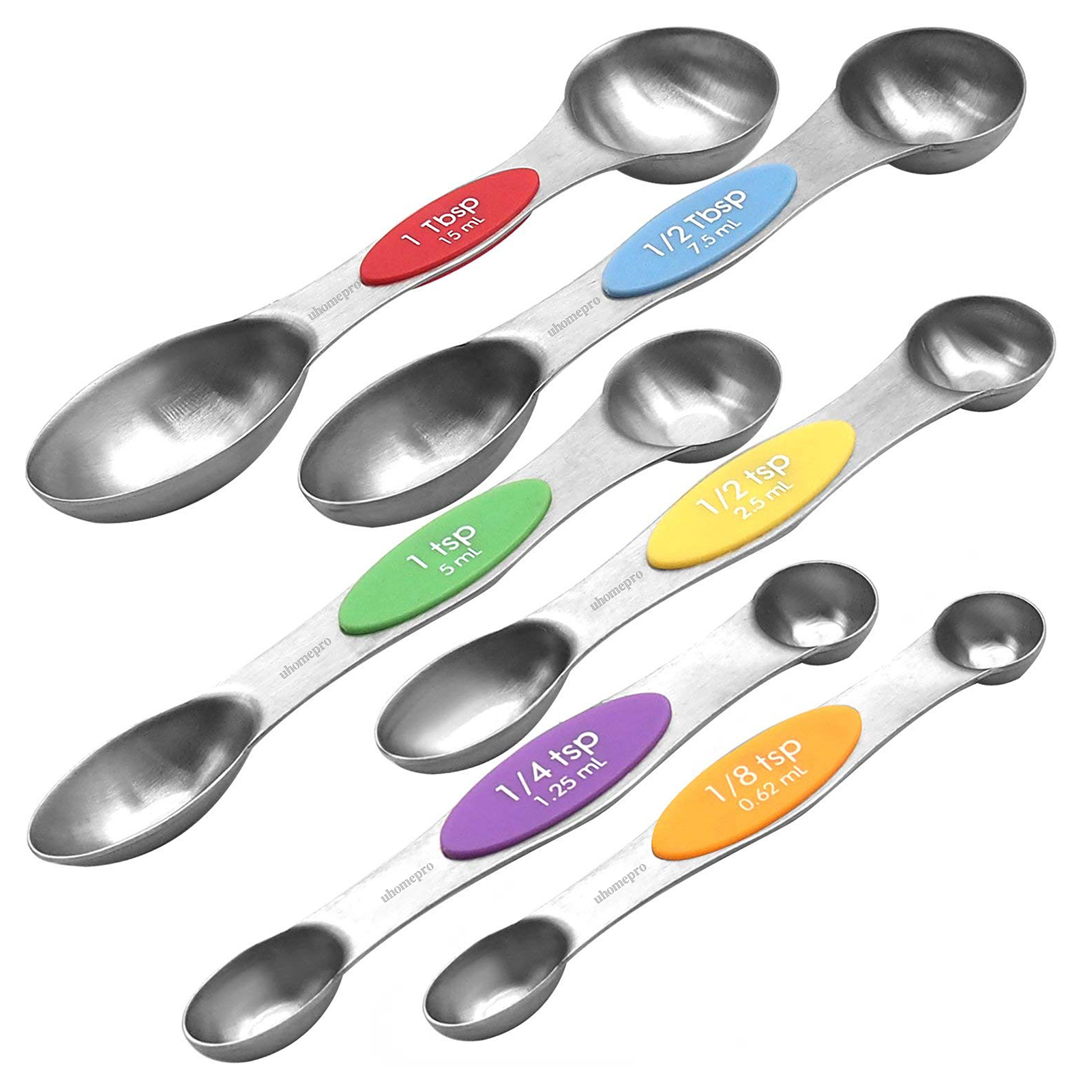 Travelwant 6pcs/Set Magnetic Measuring Spoons Dual Sided Stackable ...