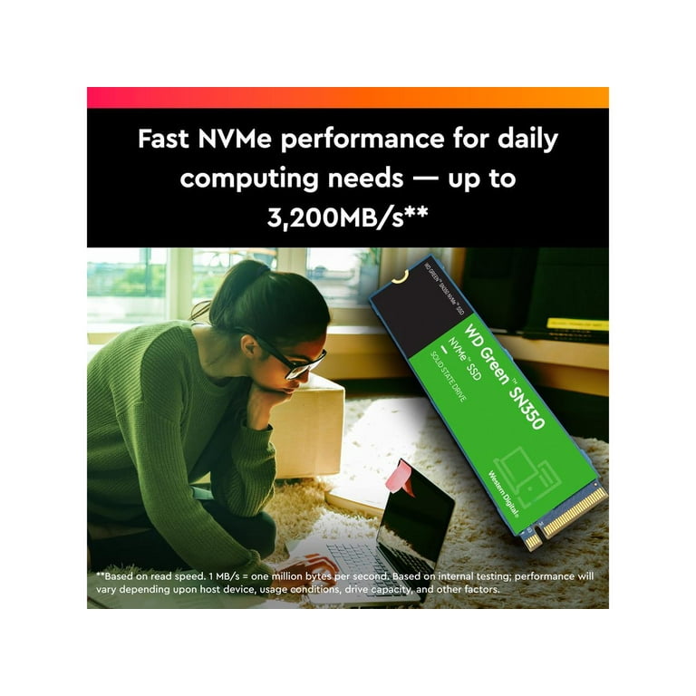 Western Digital WD Green SN350 NVMe M.2 2280 1TB PCI-Express Western Digital WD Green SN350 NVMe M.2 2280 1TB PCI-Express