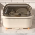 Dish Drying Rack and Drain Board with Lid Cover, Nursing Bottle Holder ...