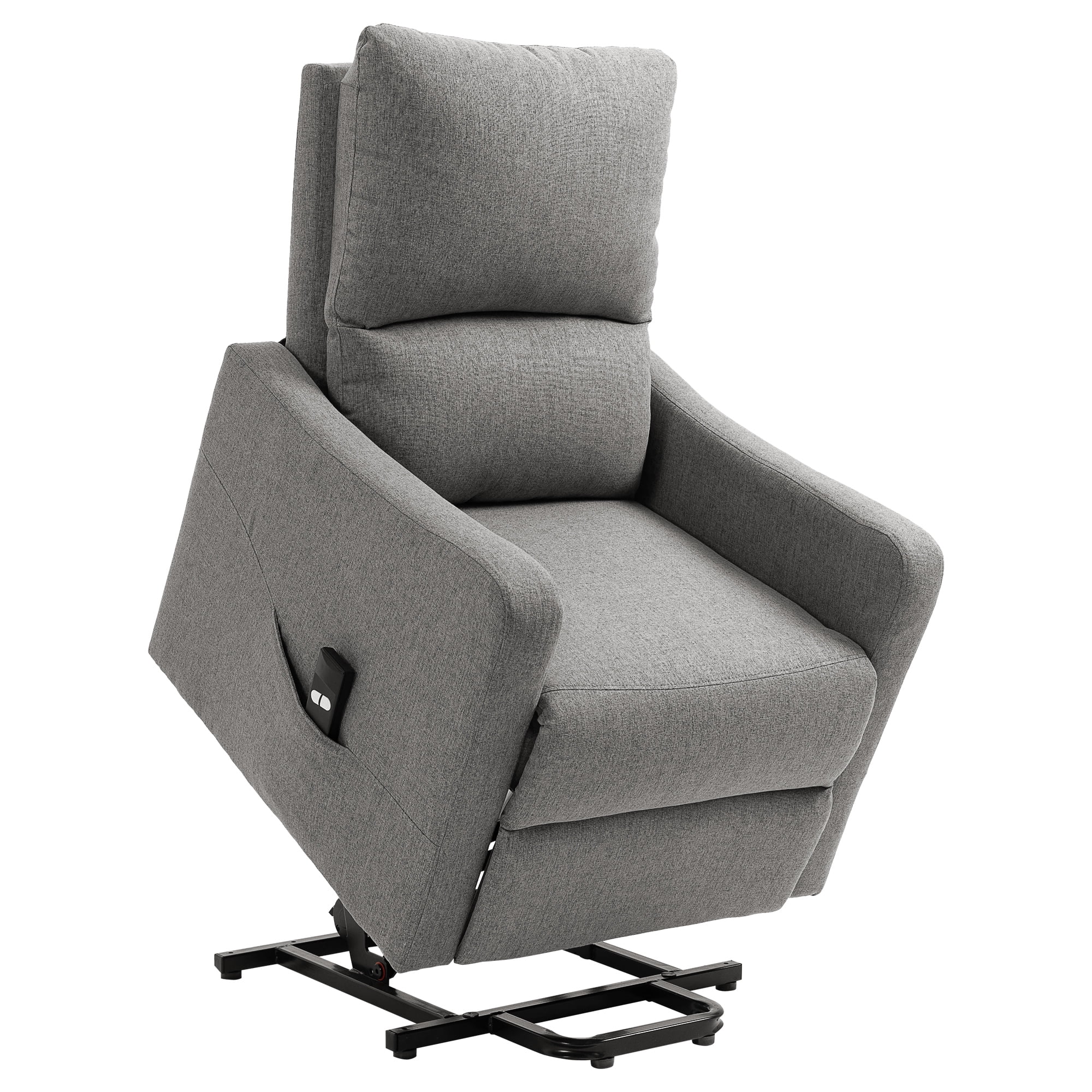HOMCOM Power Lift Chair, Electric Recliner Sofa with Remote Control ...