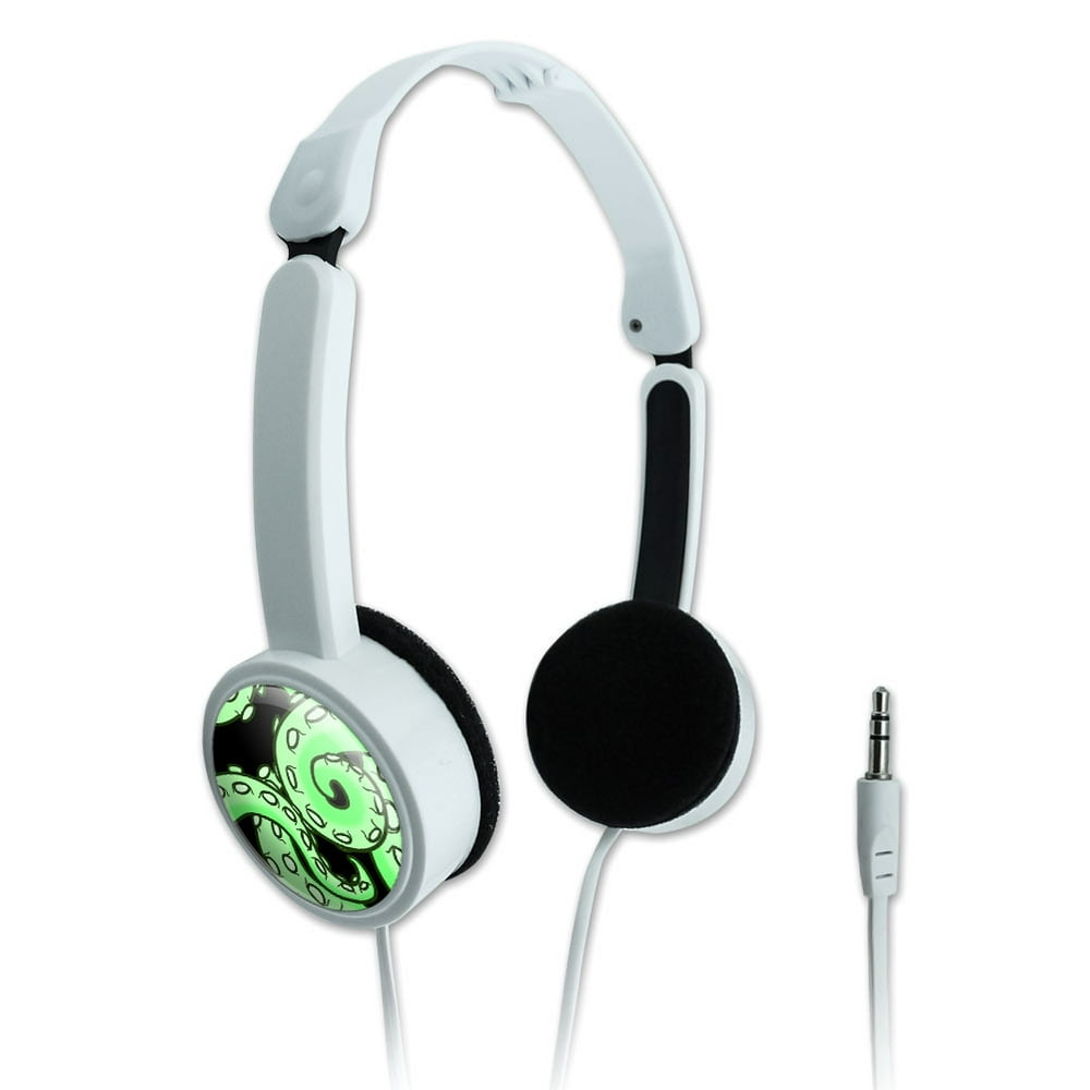 Tentacles Squid Octopus Green Novelty Travel Portable On-Ear Foldable ...