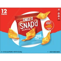Cheez-It Snap'd Double Cheese Cracker, Thin Crisps, 12 Pack - Walmart.com