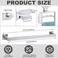 Bathroom Accessories Set 23.6 Inch Toilet Paper Holder with Phone Shelf ...