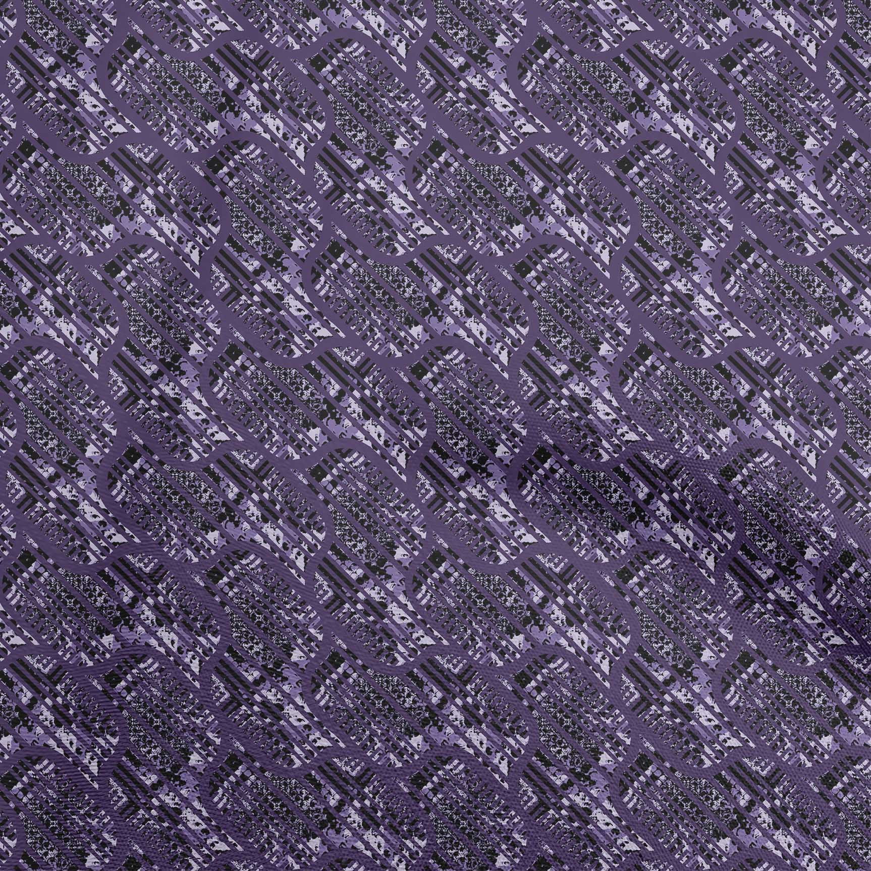 oneOone Velvet Violet Fabric Texture Sewing Fabric By The Yard Printed ...