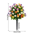 Artificial Multicolor Daisy Flower Stake 13.7", Waterproof Sunproof ...