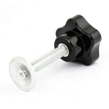 M10 Threaded Plastic Star Head Clamping Screw On Knob Grip Black ...