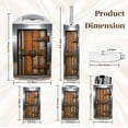 Bathroom Accessory Set 6 Piece with Rustic Factory Metal Rusty Steel ...
