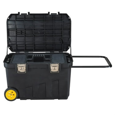 STANLEY 50 Gallon Mobile Tool Box Chest with Wheels, Handle, Heavy Duty ...