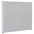 Lorell Gray Fabric Panels 72.5" Width x 60" Height - Steel Frame - Gray ...