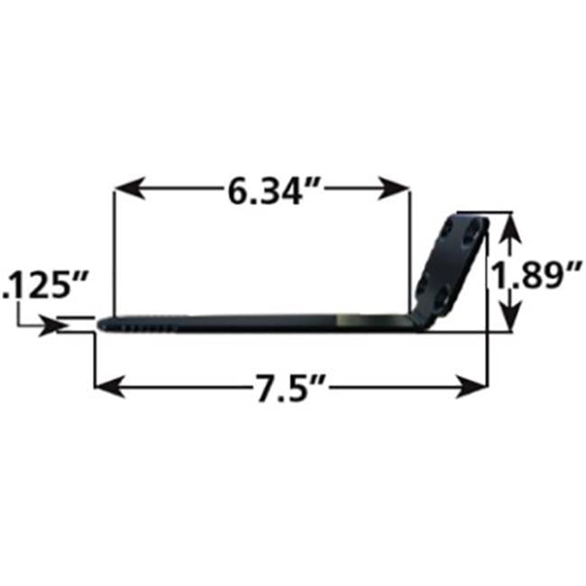 Fastcap BLACK BRACKET 4 in. Heavy-Duty Shelf Bracket - Black | Walmart ...