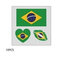 Flag Face Tattoos Stickers for Sports Events, Waterproof Temporary ...
