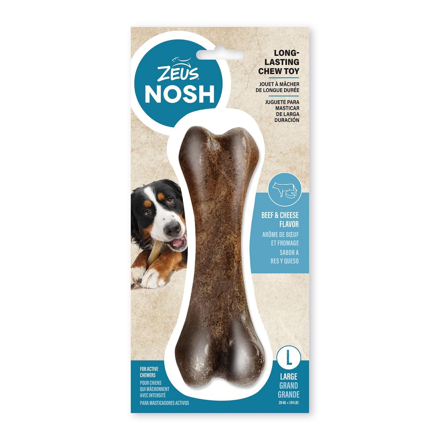 Click here for Zeus Nosh Strong Chew Bone For Dogs  Beef & Cheese... prices