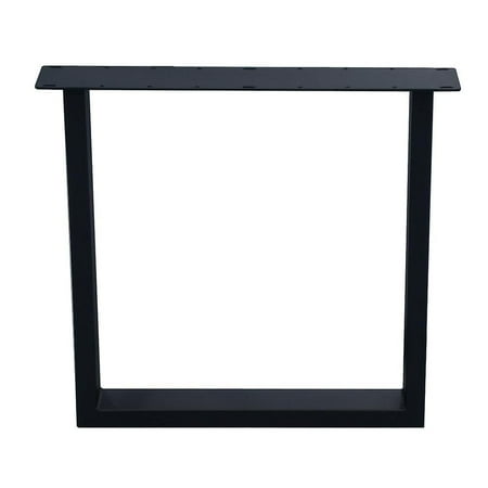 Black steel U table leg 72 cm (sleeve 10 x 4) (1 piece)(Lizuzu ...