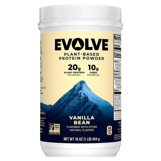 Evolve Plant Based Protein Powder, Ideal Vanilla, 20g Protein, 1 Pound ...