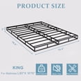 Awesofurni 5 inch King Size Box Spring, Heavy-Duty Metal Mattress ...