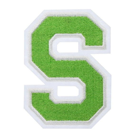 Uxcell Iron on Decorative Letter O Black White Patch Glitter Alphabet ...