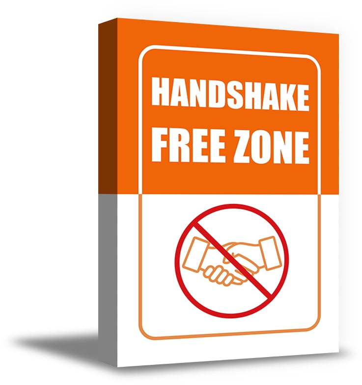 Awkward Styles Handshake Free Zone Canvas Print Wall Decor Free ...