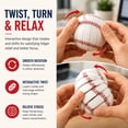 Baseball Fidget Ball for Stress Relief, 3D Printed Twist and Turn Desk ...