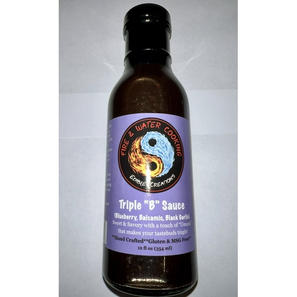 Fire and Water Cooking Gourmet Triple B Sauce - Blueberry, Balsamic ...