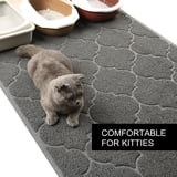 FL Cat Litter Mat, XL Super Size, Phthalate Free, Easy to Clean, 46x35 ...