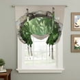 Broken Wall Tropical Tie Up Curtains for Window, Thermal Insulated ...