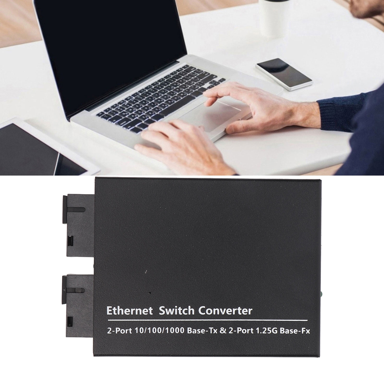 Convertidor De Modo/fibra única De 1,25 Gbps, Indicador LED, Puerto ...