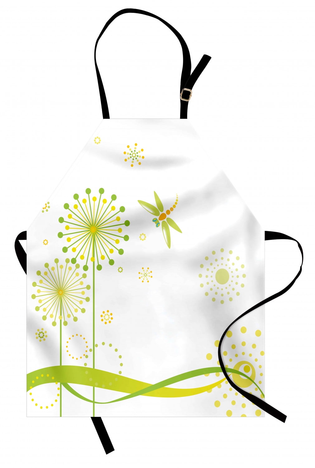 Dragonfly Apron Spring Theme with Dandelion Flowers Happiness Hope ...