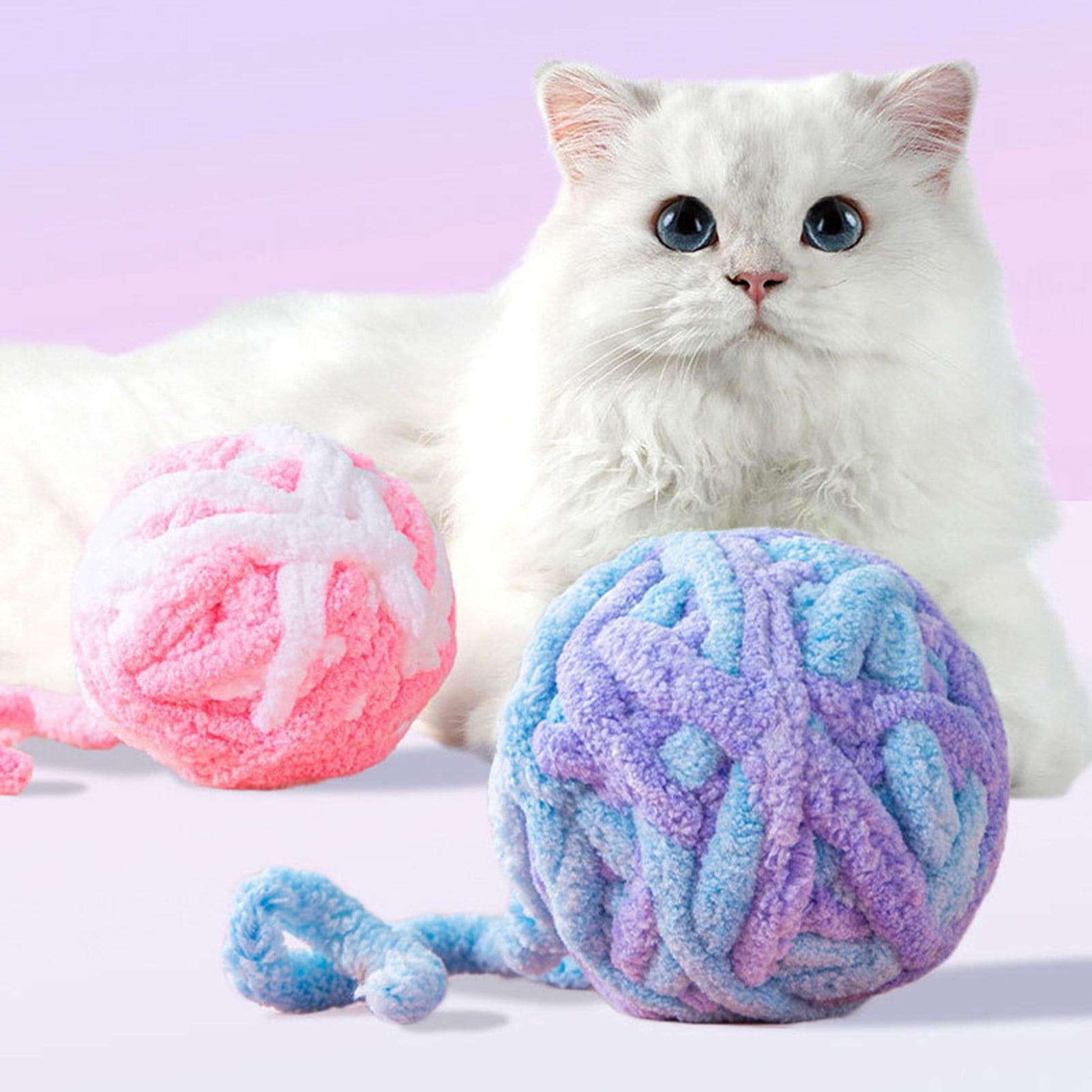 Click here for Cbffdc Cat Yarn Ball Cats Ball Toy Fleece Knitting... prices