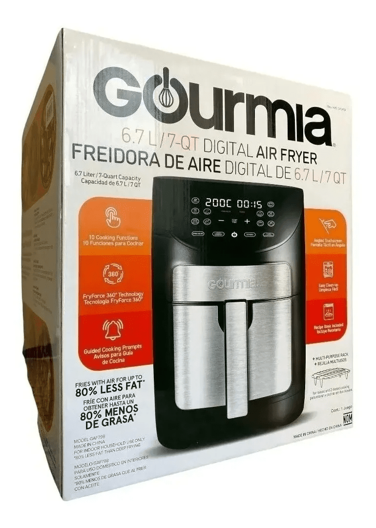Freidora De Aire Digital Gourmia Gourmia 6.7 L | Bodega Aurrera en línea