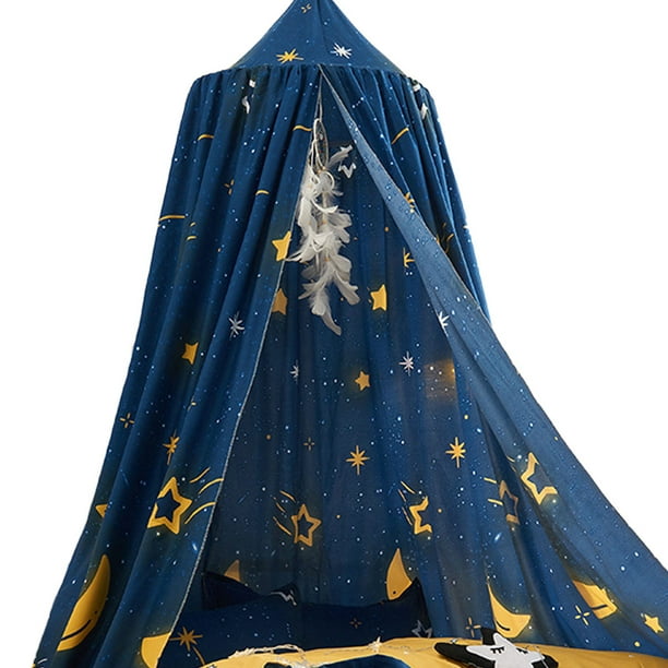 Printed Bed Canopy for Kids, Girls Princess Bed Canopy Cute Room Decor ...