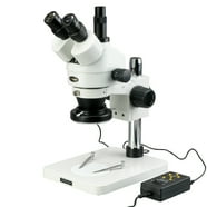 AmScope 7X-45X Stereo Zoom Microscope with Single Arm Boom Stand New ...