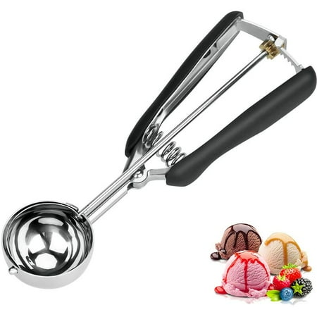 Tarnel Ice Cream Scoop 304 Stainless Steel for Ice Cream, Melon, Meatballs, Cake, Cookie Dough ...