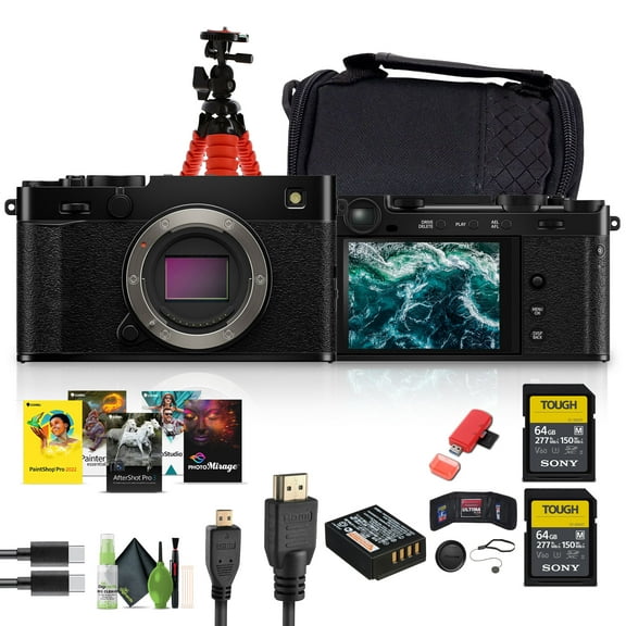 FUJIFILM X100 VI Digital Camera (Black) with SanDisk 64GB Memory Card ...
