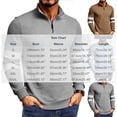 Bpyeka Men's Casual Long Sleeve Sweatshirt, Color Block Half-Zip Mock ...