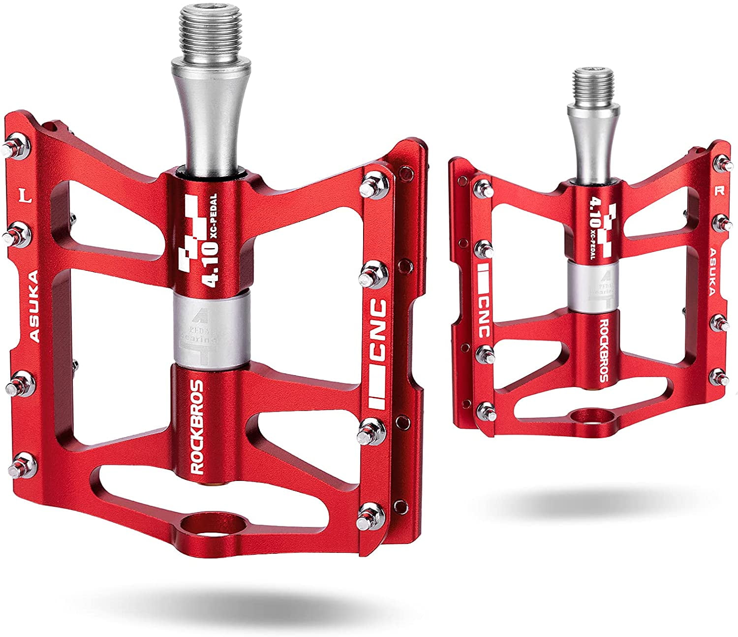 ROCKBROS Mountain Bike Pedals Platform Bicycle Flat Alloy Pedals ...