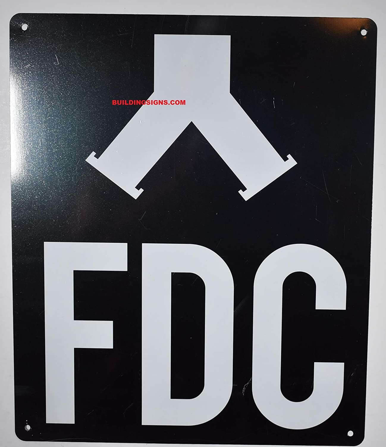 FDC Sign with Symbol Sign (Black, Rust Free Aluminium 10X12)(ref-2022-4 ...