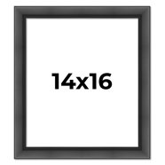 14x16 Frame Black Solid Wood Picture Frame | 0.75 Inch Moulding Width ...