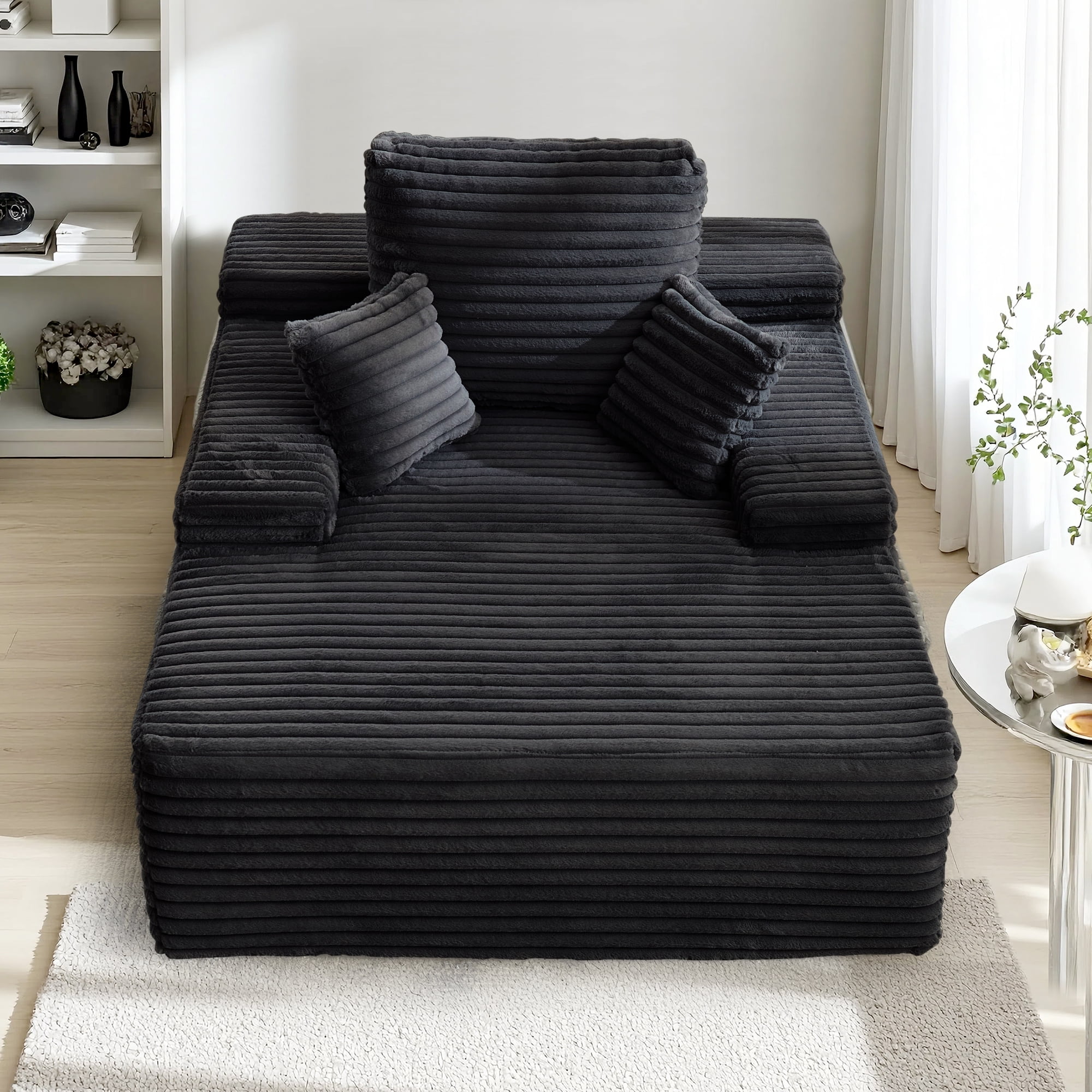 Click here for Korser 68.5 Oversized Chair Chaise Lounge Indoor W... prices