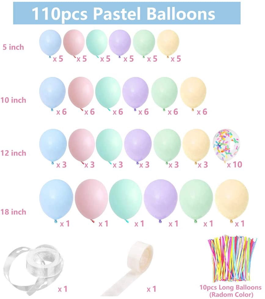 18 inch Star Balloons Order by Color Chart DIY Balloon ...