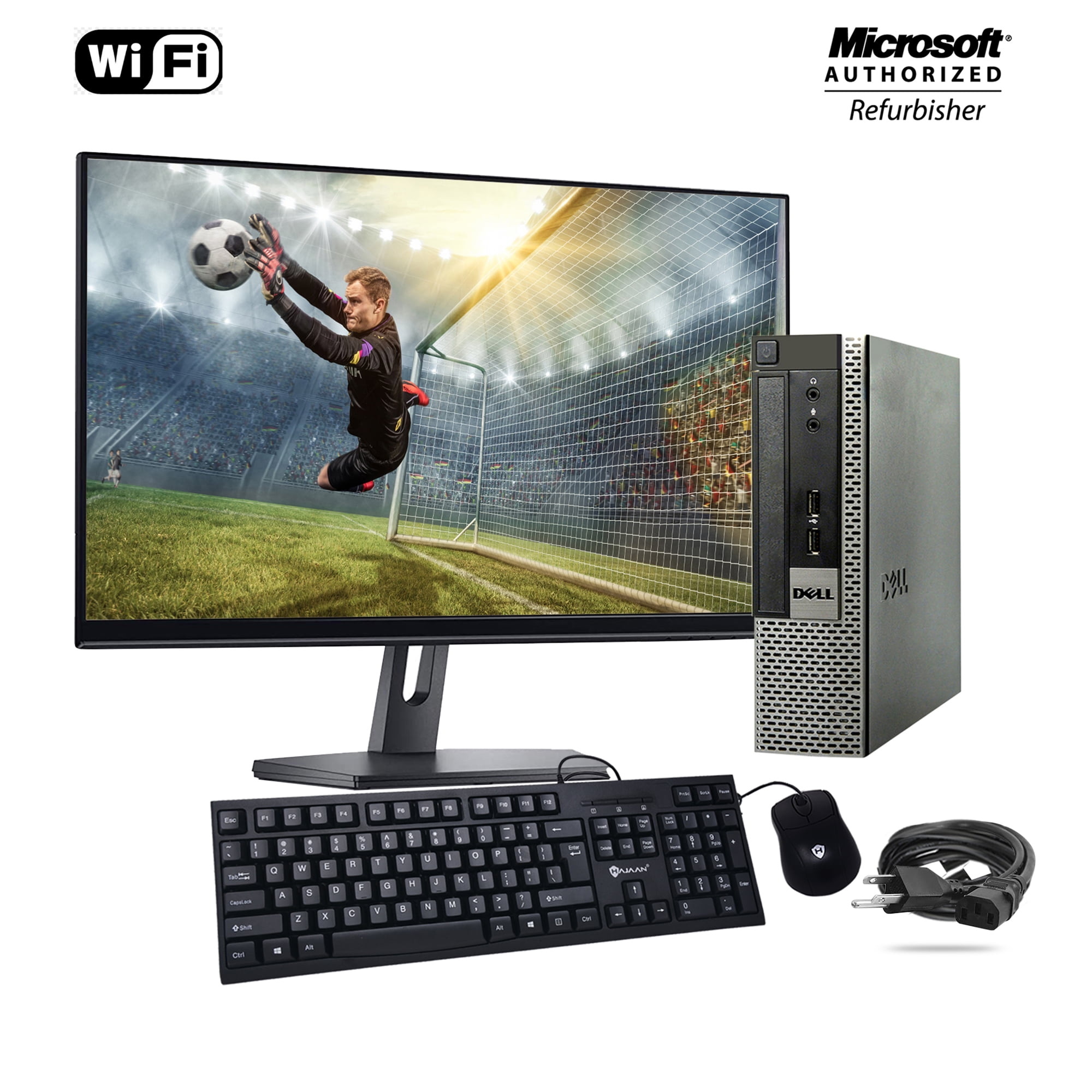 Dell Optiplex 990 USFF Desktop Computer PC with 24 inch Screen Intel ...