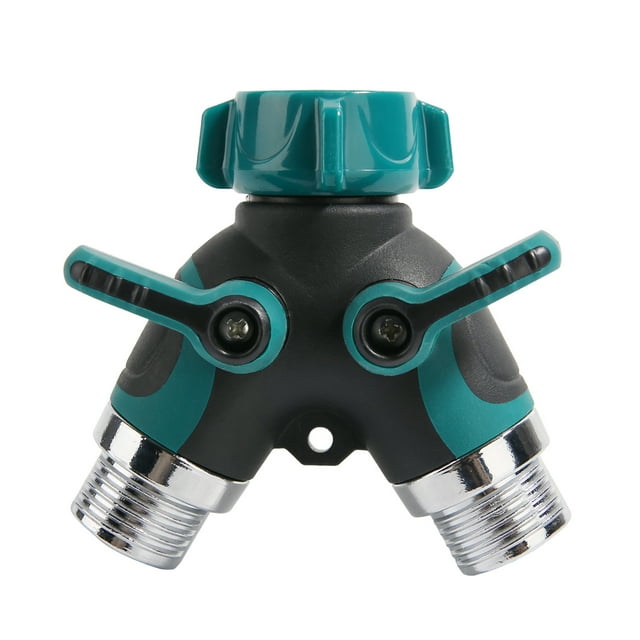 Watflow 2 Way Water Splitter, Water Faucet Splitter, Hose Bib, Garden ...