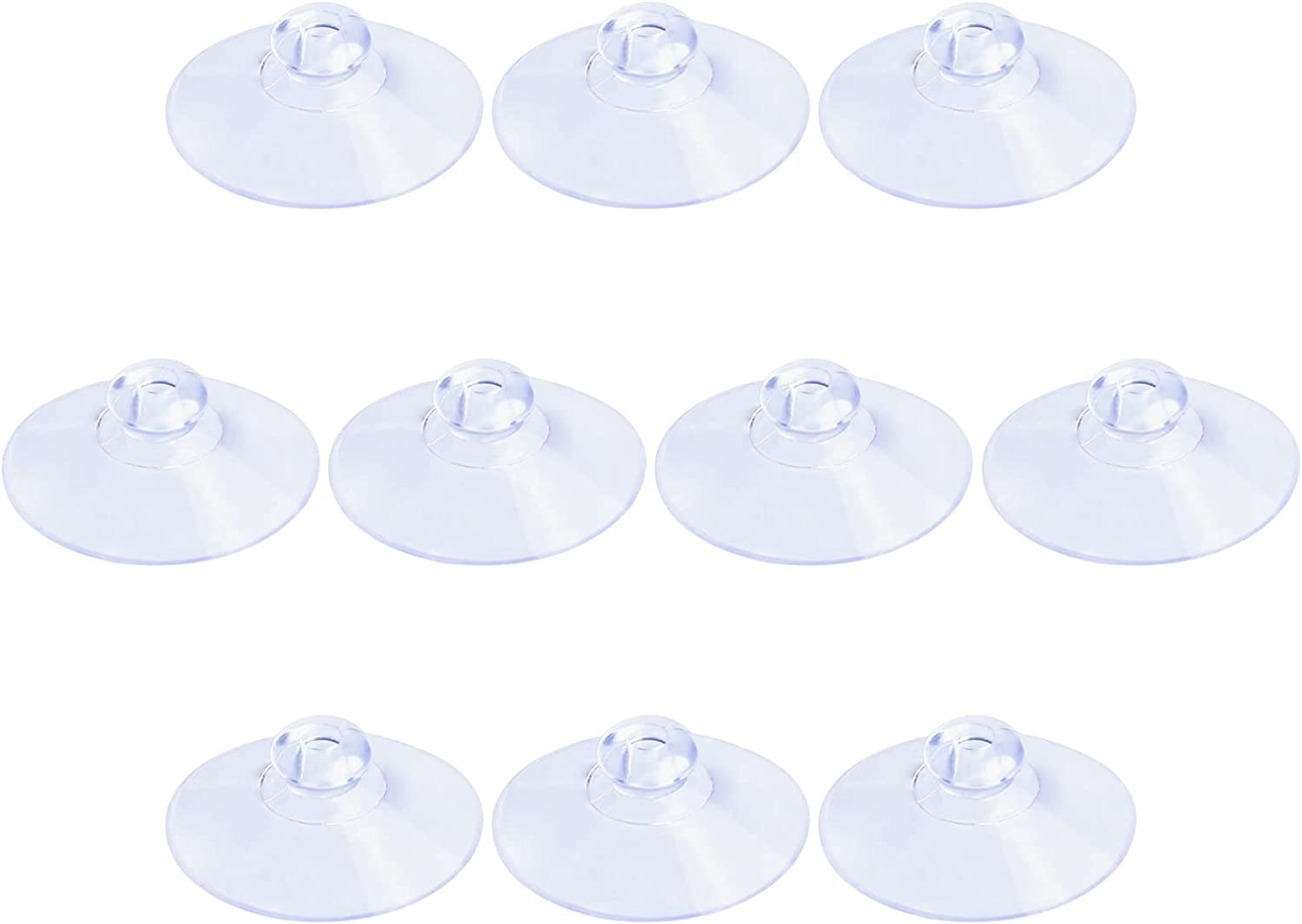 10 Pack Clear Suction Cups 1.2 Inch PVC Plastic Sucker Without Hooks ...
