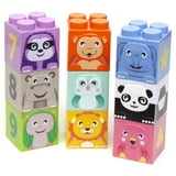 Roo Crew: Cute Animal Construction Blocks - 9 Pieces - Stack & Play ...