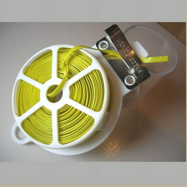 65ft (20m) BLACK flat Plastic Twist Tie Roll with Cutter - Walmart.com